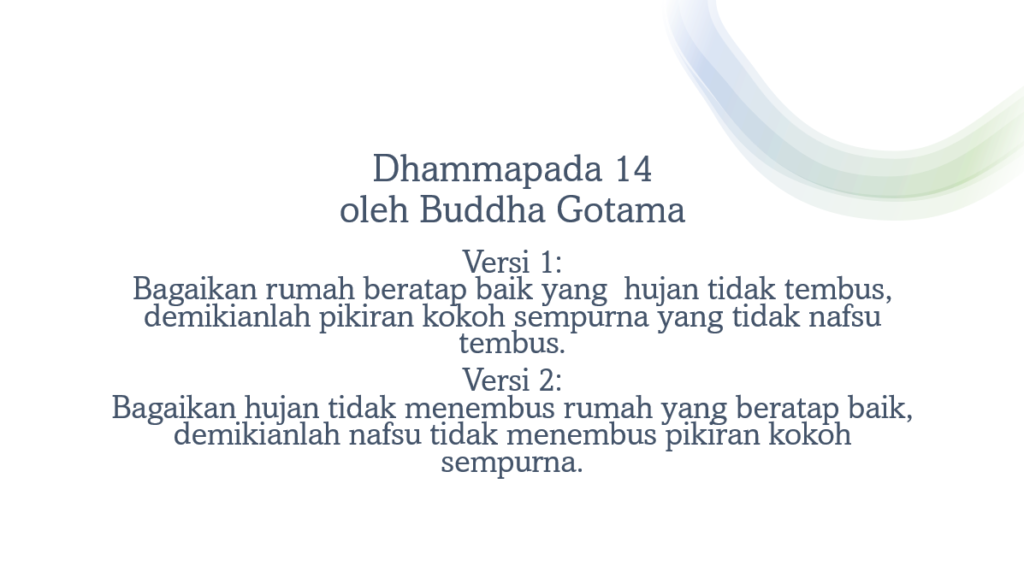 Dhammapada 14 | Buddha-Gotama